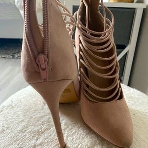 Shoes | Light Pink Point Heel With Straps | Poshmark